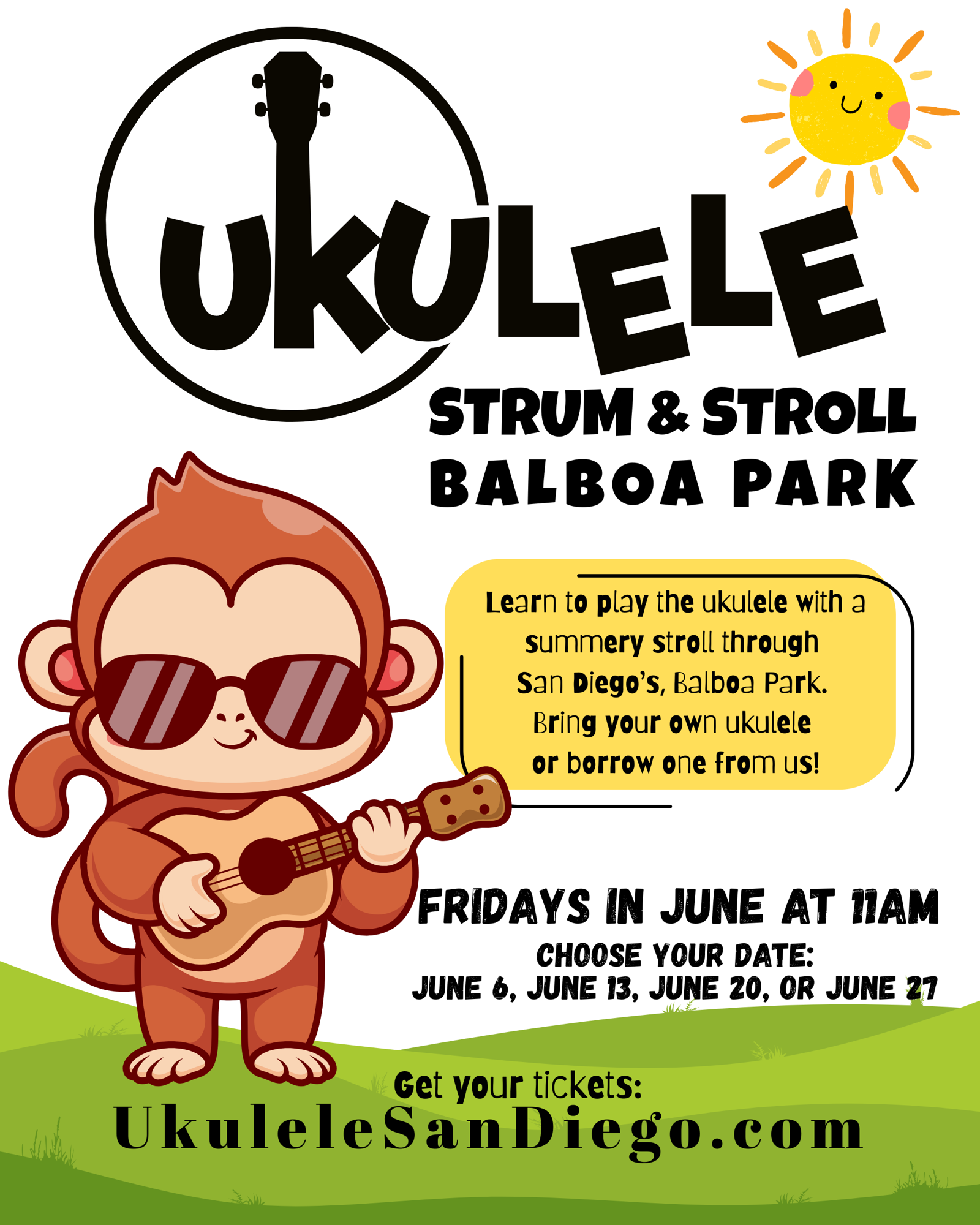 Ukulele Strum and Stroll – Balboa Park – Ukulele San Diego